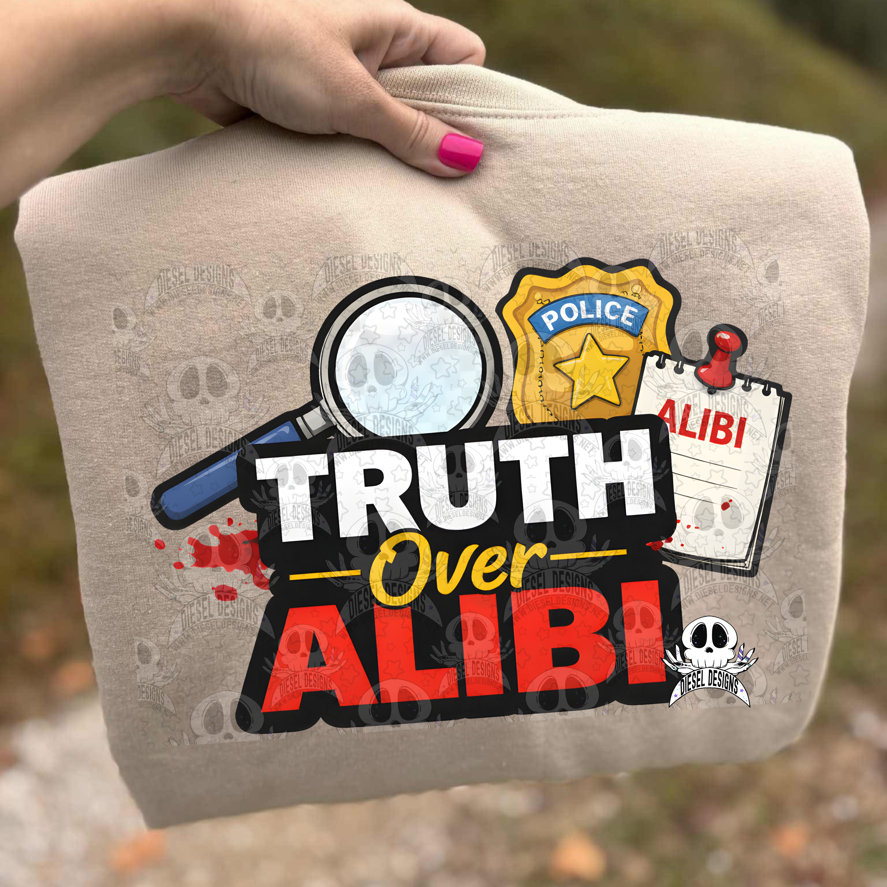 Truth Over Alibi PNG | 300 DPI | Transparent PNG | Digital File Only ...