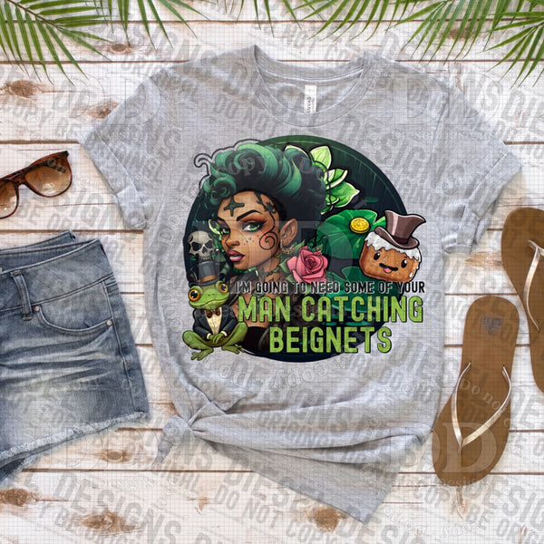 Man catching beignets (Version 1) | 300 DPI | Transparent PNG | Digita ...