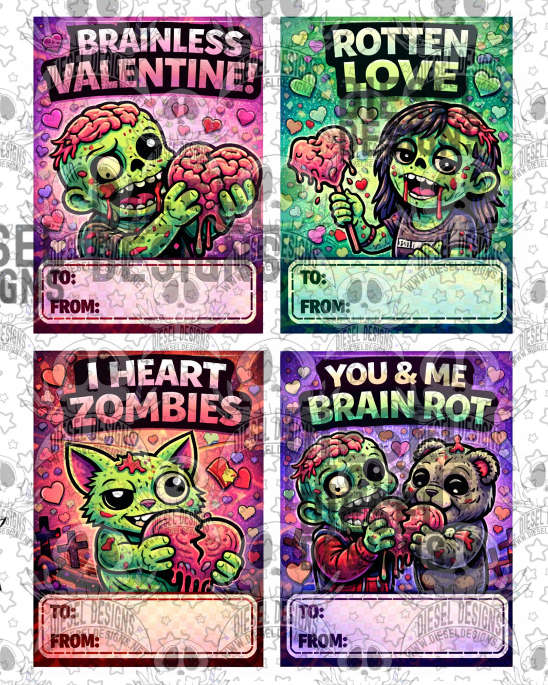 Printable Valentine’s Day Cards – Kids Classroom Valentines, Reusable ...