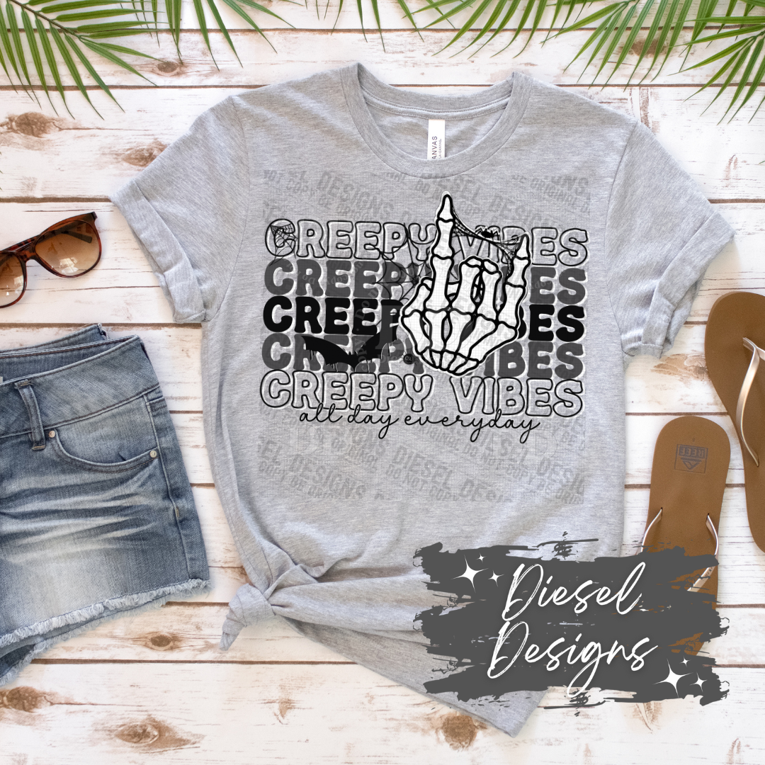 Creepy Vibes | 300 DPI | Transparent PNG | Digital File Only – Diesel ...