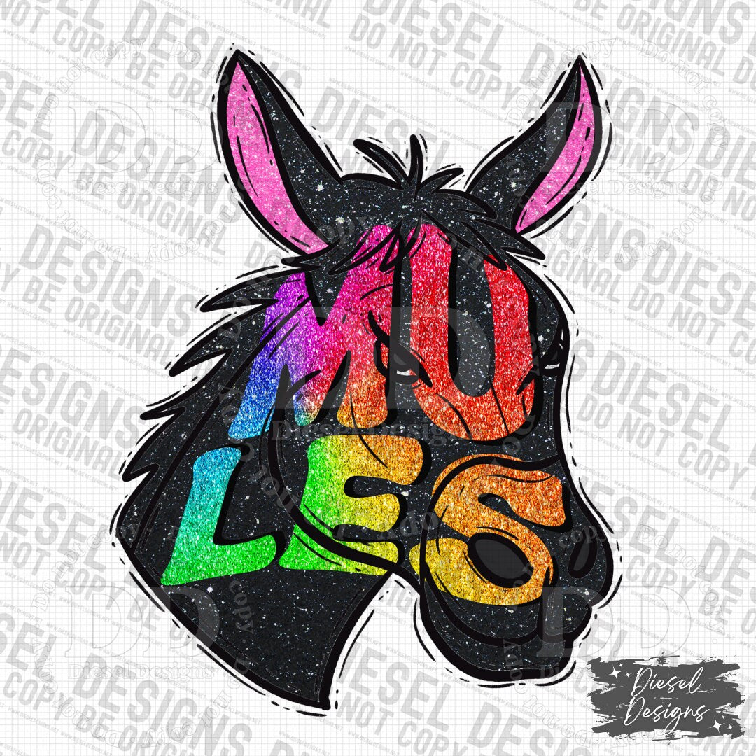 Mules Mascot | 300 DPI | Transparent PNG | Digital File Only – Diesel ...