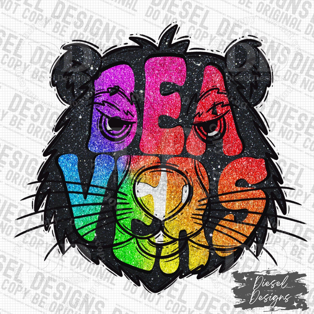 Beavers Rainbow Mascot | 300 DPI | Transparent PNG | Digital File Only ...